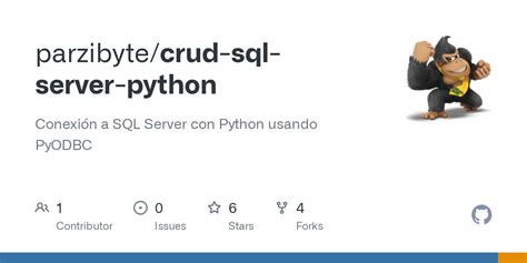 Github Parzibyte Crud Sql Server Python Conexi N A Sql Server Con