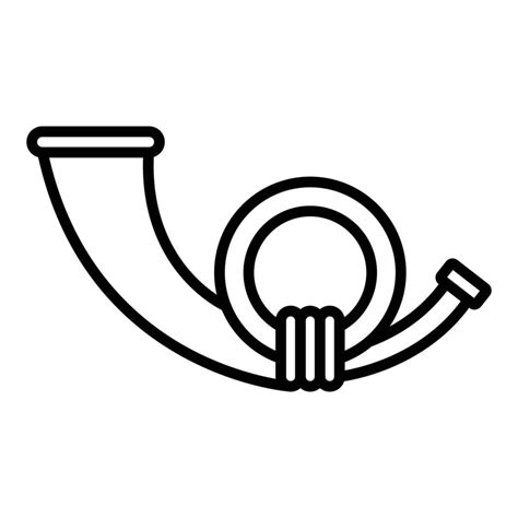 Post Horn Icon Style 9196136 Vector Art At Vecteezy