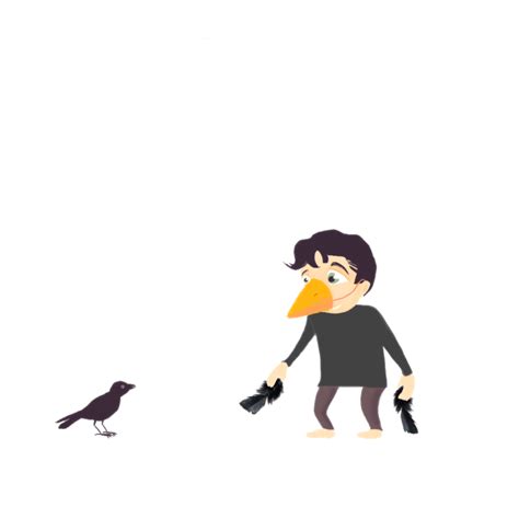 Cartoon Crow Logo