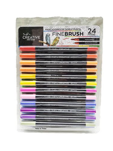 Plumones Punta Pincel Fino Indra Creative Fine Brush Lettering