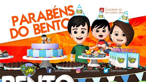 Bento e Totó Parabéns do Bento Desenho Infantil YouTube