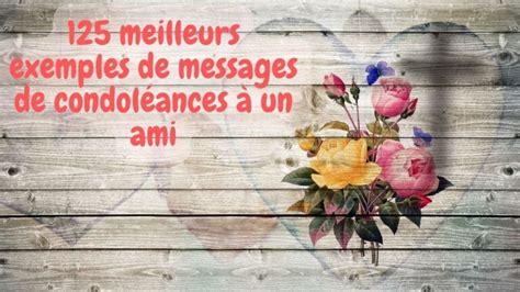125 meilleurs exemples de messages de condoléances à un ami