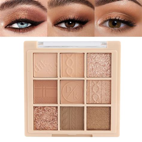 Amazon Matte Shimmer Pink Brown Eye Shadow Palette Makeup