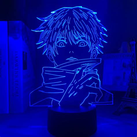 Satoru Gojo Anime Light Jujutsu Kaisen Led Night Light Home Etsy