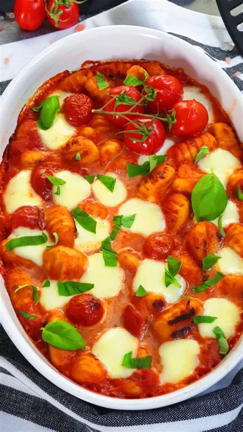 Gnocchi Auflauf Mit Tomate Und Mozzarella Lydiasfoodblog