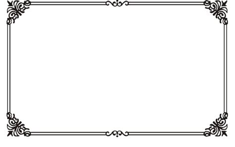 Black Border Art Transparent Images PNG PNG Mart