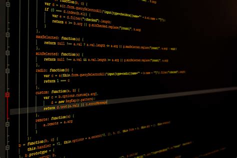business close up code coding computer dark data development display electronics