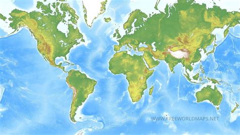 Physical Map Of World Mountain Ranges
