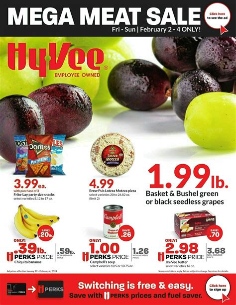 Hy Vee Deals Ads From January