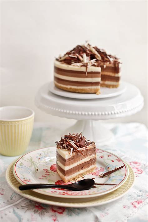 Receta De Tarta De Tres Chocolates Sin Horno Fiestas Y Cumples