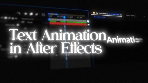Text Animation In After Effects
