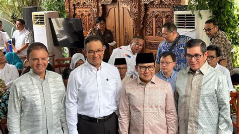 Anies Baswedan Gelar Halal Bihalal Timnas AMIN Cak Imin Hingga Tom