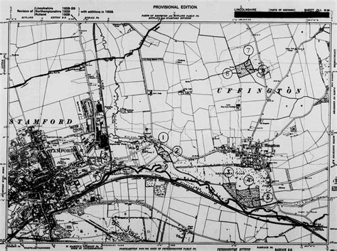 Detailed Old Map Of Lincolnshire Ordnance Survey Os Map Sheet Nw