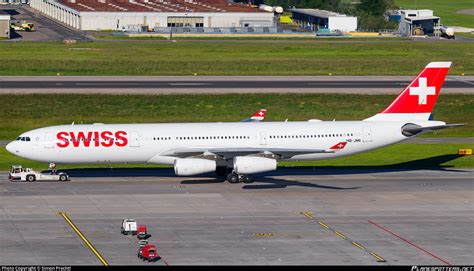 HB JMI Swiss Airbus A340 313 Photo By Simon Prechtl ID 964096