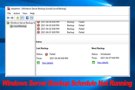 Windows Server Backup Not Running On Schedule Shop Emergencydentistry