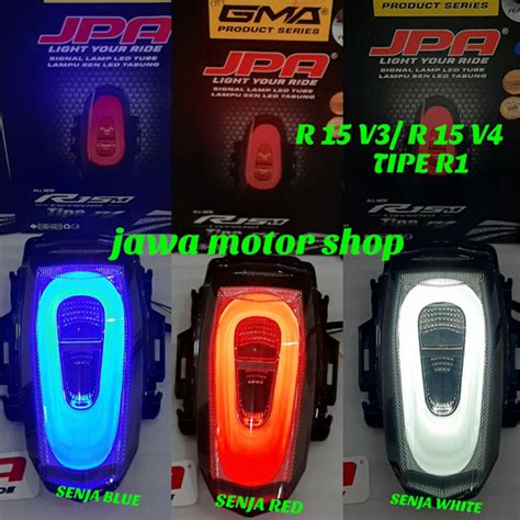 Jual Stoplamp Lampu Stop Rem JPA Led R15 V3 Vva 3in1 Putih Jakarta