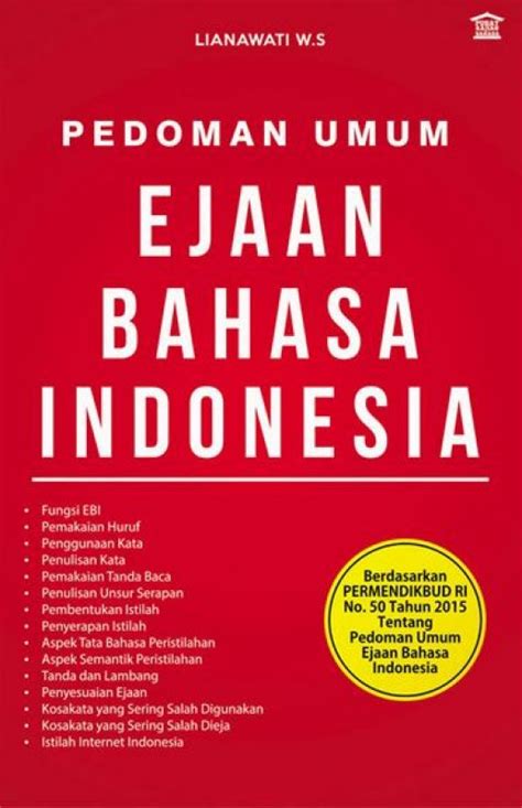 Buku Pedoman Umum Ejaan Bahasa Indonesia Toko Buku Online Bukukita