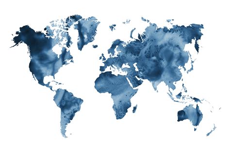 Buy Watercolor World Map Wallpaper Free Us Shipping At Happywall