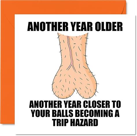 Rude Birthday Cards For Men Him Trip Hazard Funny Happy Birthday