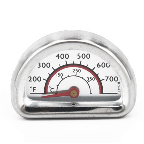 Indicateur Thermomètre barbecue Acier Inoxydable Demi Cercle Extérieur