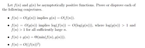 solved let f n and g n be asymptotically positive