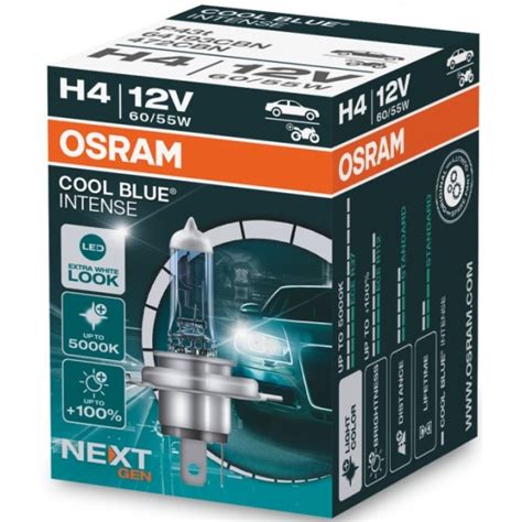 Osram H4 Cool Blue Intense NEXT Gen 5000K 2 Lâmpadas Videosom