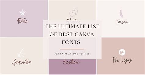 A List Of The Best Canva Fonts You Can T Afford To Miss