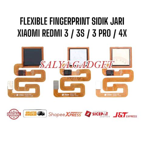 Jual Flexible Fingerprint Sensor Sidik Jari Xiaomi Redmi 3 3S 3 Pro