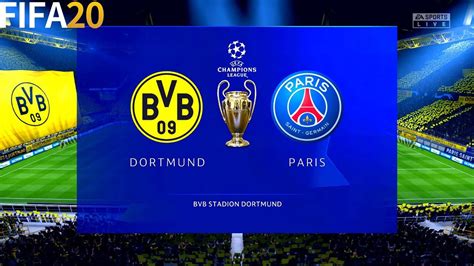 FIFA 20 Borussia Dortmund Vs PSG Round Of 16 UEFA Champions League