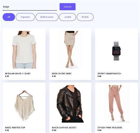 GitHub 9reis Product Filter And Search Filtro Em JavaScript CSS E HTML
