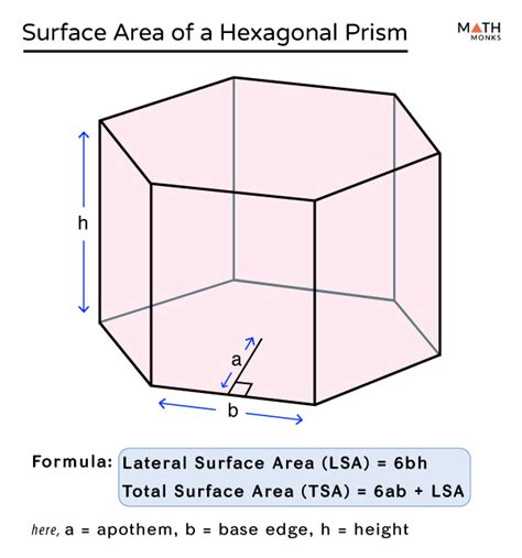 Surface Area Of A Hexagonal Prism Formulas Examples