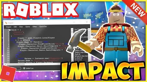 New Roblox Exploit Hack Impact Works Lua Script Exec W Admin
