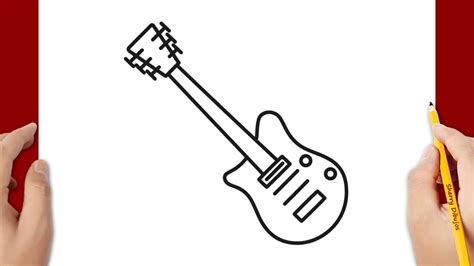 Cómo dibujar una guitarra YouTube