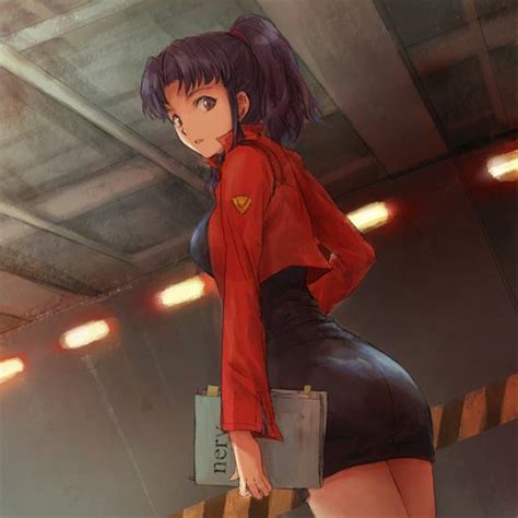 Katsuragi Misato Neon Genesis Evangelion Drawn By Moai Aoh Danbooru