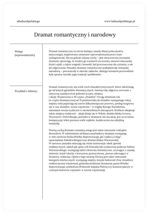 Matura ustna z języka polskiego opracowanie 110 pytań