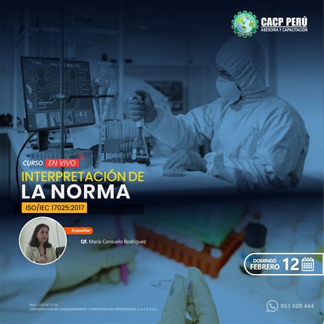 CACP Perú Curso Interpretación De La Norma Iso Iec 17025 2017 2023 1