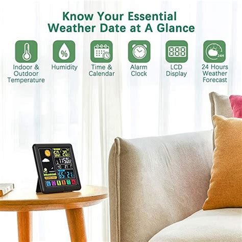 Wireless Weather Station Indoor Outdoor Thermomet Grandado