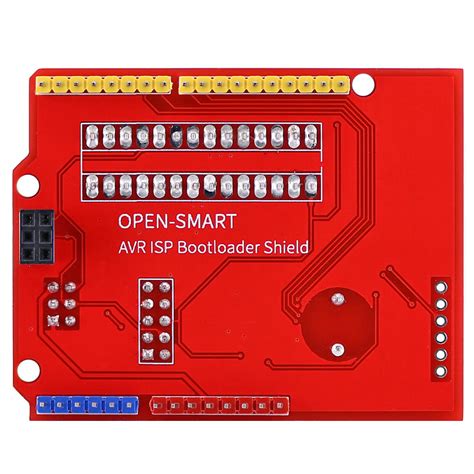 avr isp bootloader shield burning programmer for atmega328p with buzzer and indicator for uno r3