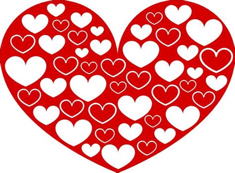 Heart Made Of Hearts Love Free Svg File Clipart Images Svg Heart