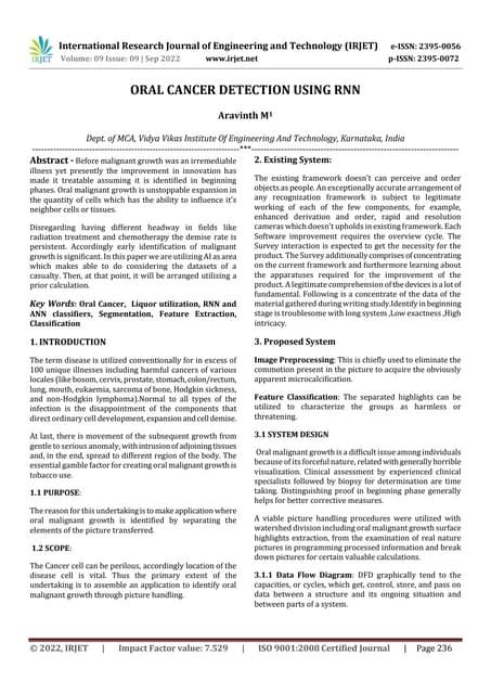 oral cancer detection using rnn pdf