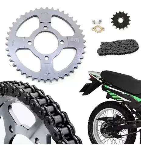 Kit Sprocket Arrastre Italika Dm200 Sport Dm250 X F0203ks24 Meses Sin