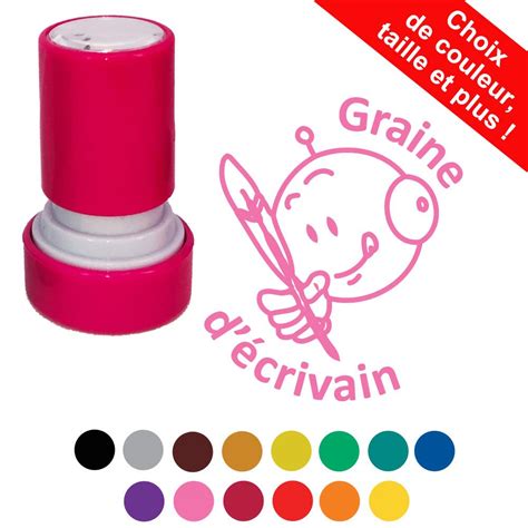 Tampons de Bout de Gomme Graine décrivain Tampons Auto Encreurs