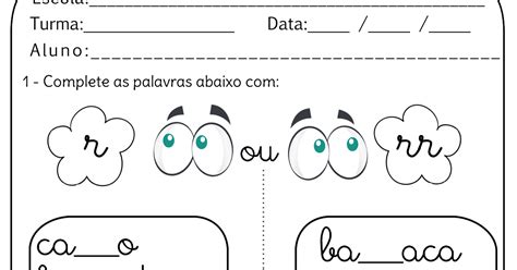 Atividade Pronta Ortografia R Ou Rr A Arte De Ensinar E Aprender