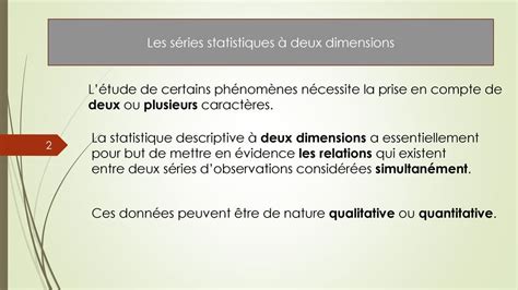 Chapitre 5 Les séries statistiques à deux dimensions ppt télécharger