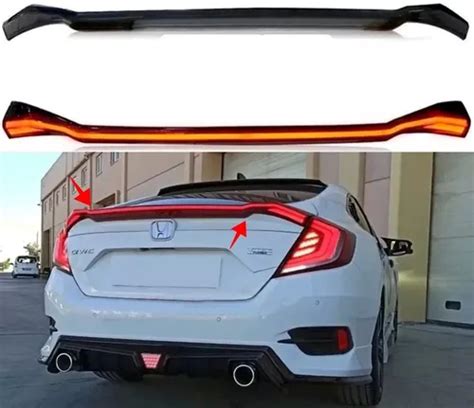 Aerof Lio Full Led Seta Sequencial Luz Freio Civic G