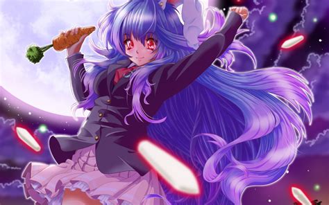 Blue Haired Female Anime Character HD Wallpaper Wallpaper Flare
