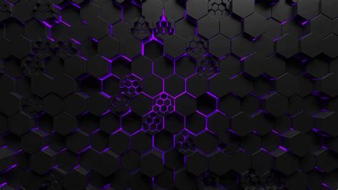 Purple Hexagons Wallpapers Wallpaper Cave