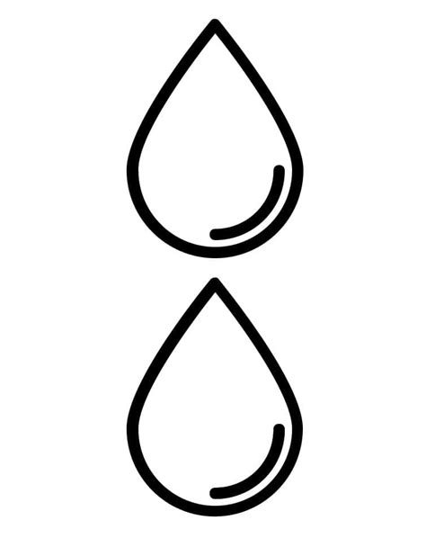 Dibujos De Gota De Agua Gratis Para Colorear Para Colorear Pintar E