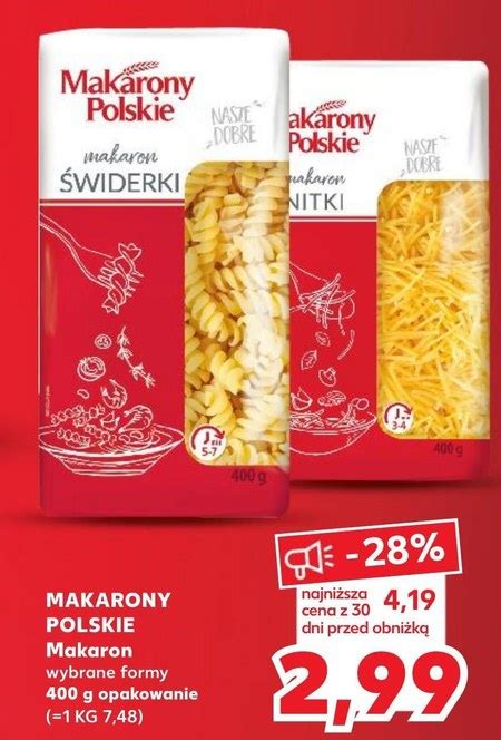 Makaron Makarony Polskie Promocja Kaufland Ding Pl