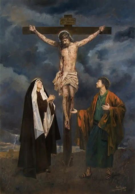 XII Estação Jesus morre na Cruz Jesus christ art Jesus painting
